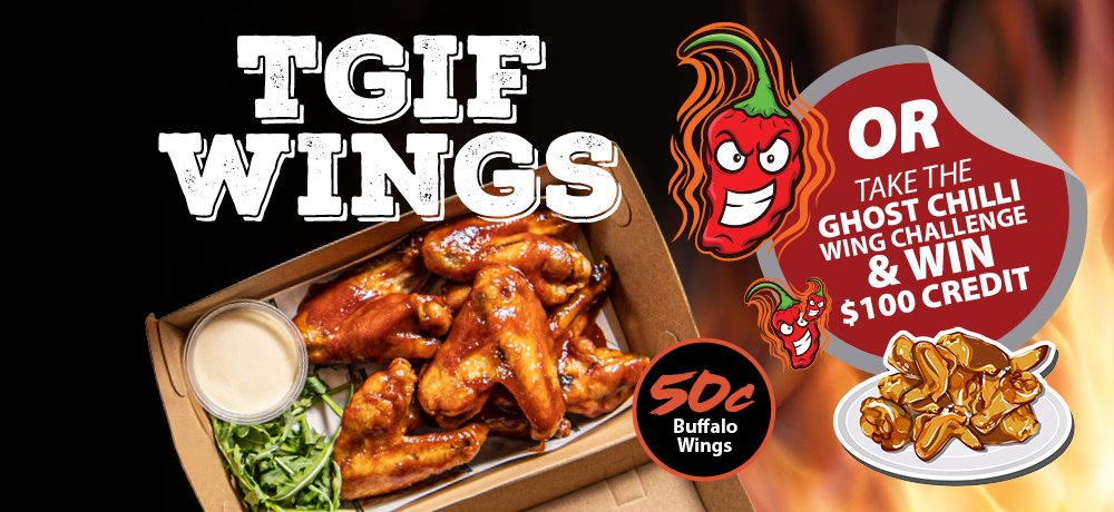 TGIF WINGS - Rogues Sports Bar